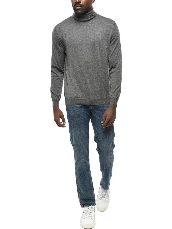 Malo Turtleneck Sweater - Grey