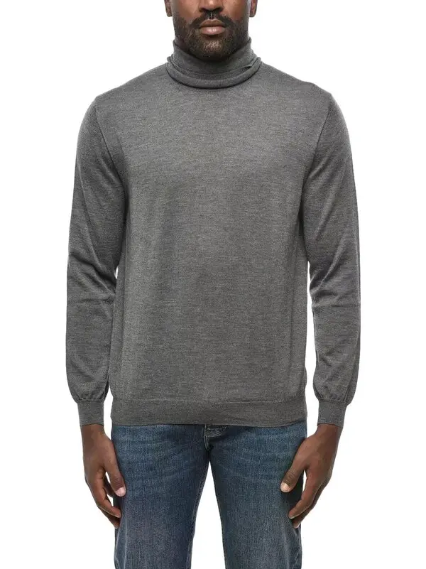 Malo Turtleneck Sweater - Grey