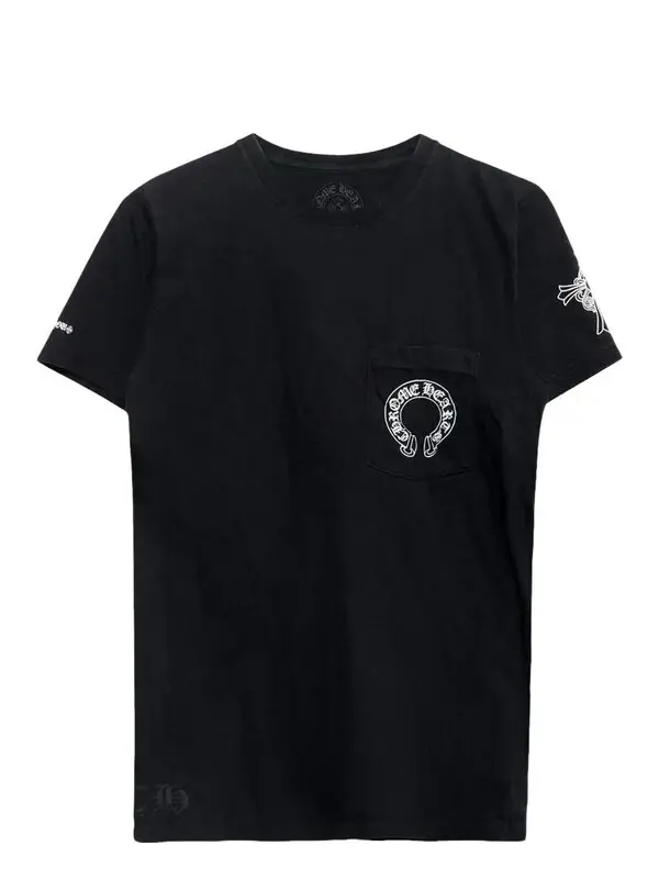 Chrome Hearts Logo-print Pocket T-shirt - Black