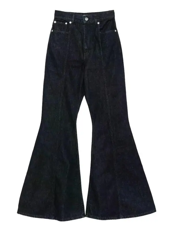 Viktor & Rolf Logo-patch Bootcut Jeans - Blue