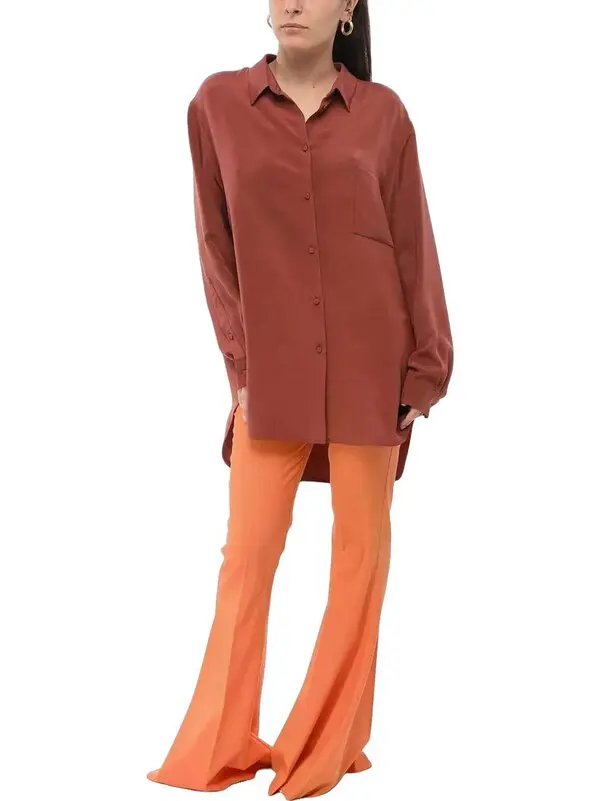 SUPER BLOND Patch-pocket Shirt - Brown