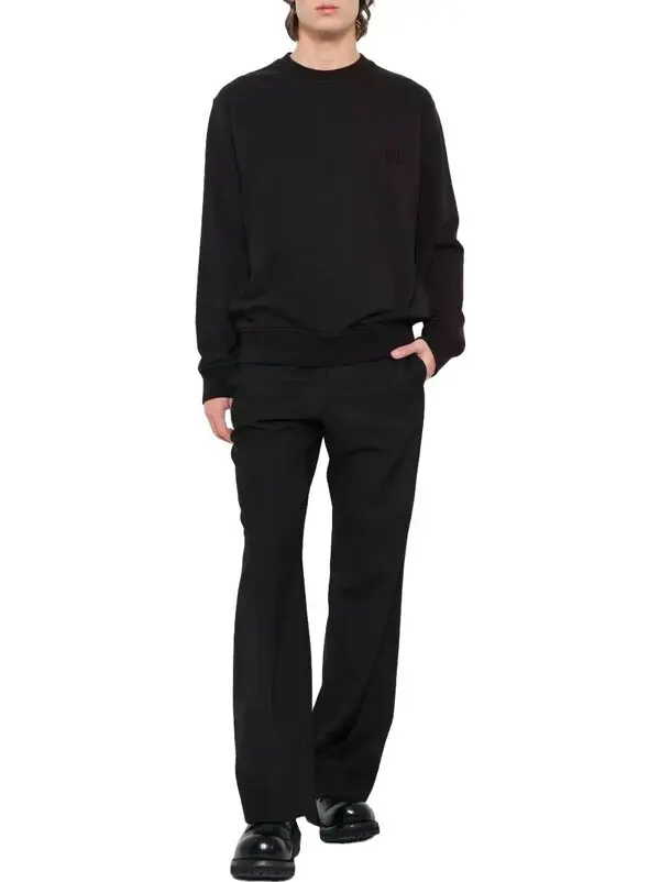 WOOYOUNGMI Logo-print Long-sleeve Sweatshirt - Black