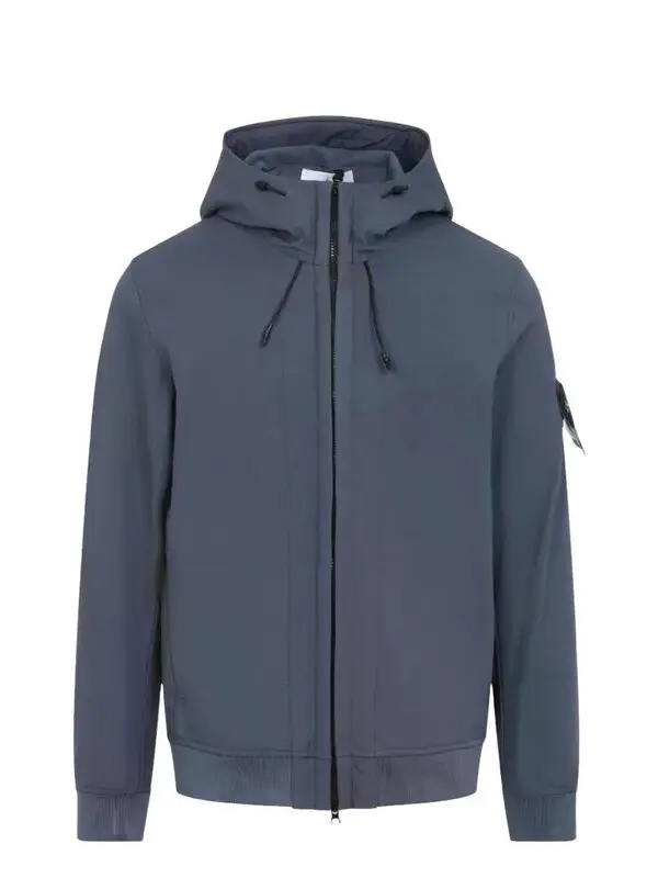 Stone Island Logo-patch Hooded Jacket - Blue