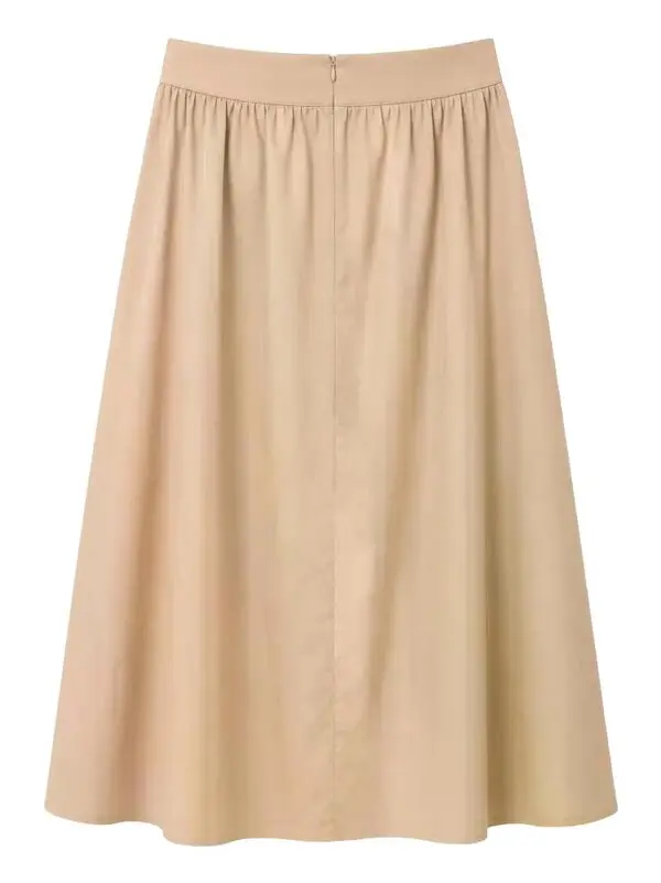 GRAN SASSO Gathered A-line Skirt - Neutrals