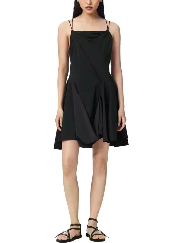 ALLSAINTS Claire Draped Mini Dress - Black