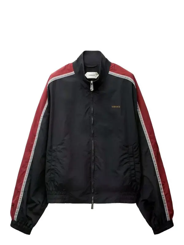 Versace Logo-motif Greca-detail Jacket - Black