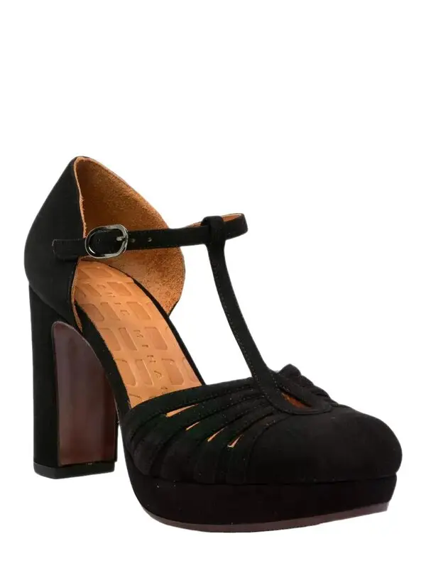 Chie Mihara Uyelo T-bar Platform Pumps - Black