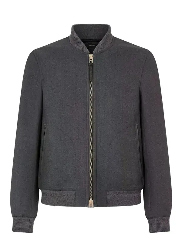 TOM FORD Zip-up Bomber Jacket - Grey