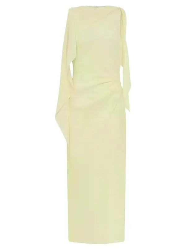 Anna Quan Elissa Draped Maxi Dress - Yellow