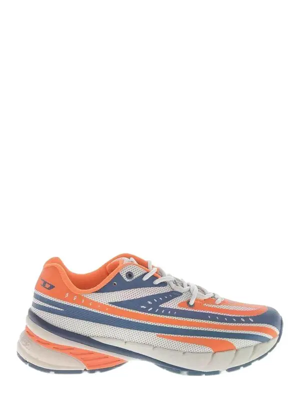 DIESEL® D-airspeed Striped Lace-up Sneakers - Orange