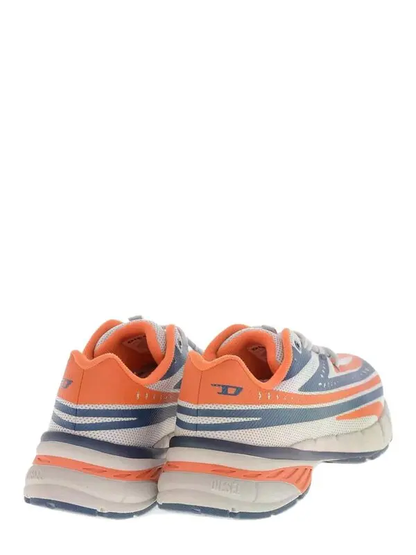 DIESEL® D-airspeed Striped Lace-up Sneakers - Orange