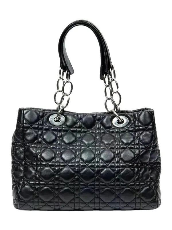 Dior Cannage Soft Tote Bag - Black
