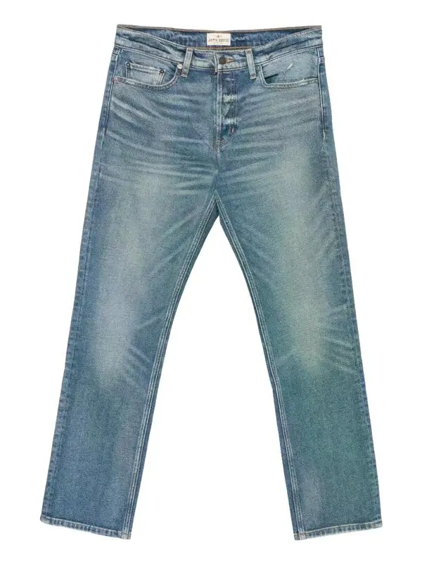 ANTIK DENIM Distressed Straight-leg Jeans - Blue