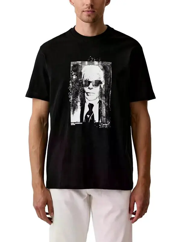 Karl Lagerfeld Graphic-print T-shirt - Black