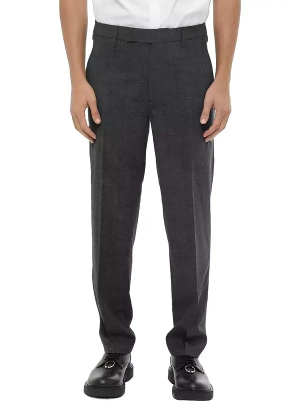 Neil Barrett Checked Slim-fit Trousers - Grey