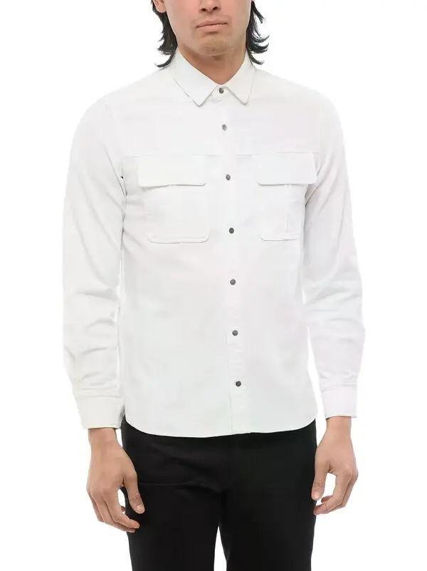 Neil Barrett Embroidered Patch-detail Shirt - White