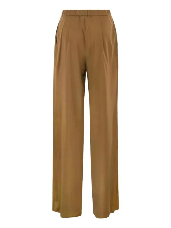 Max Mara Drawstring Wide-leg Trousers - Brown