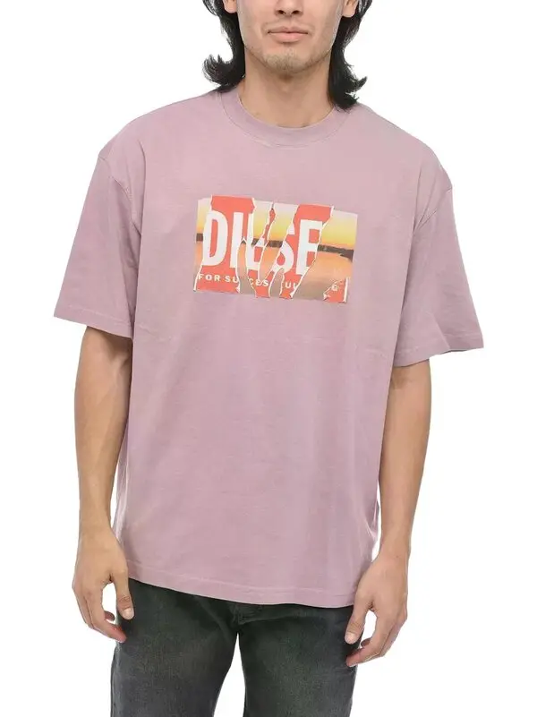 DIESEL® Logo-print T-shirt - Pink