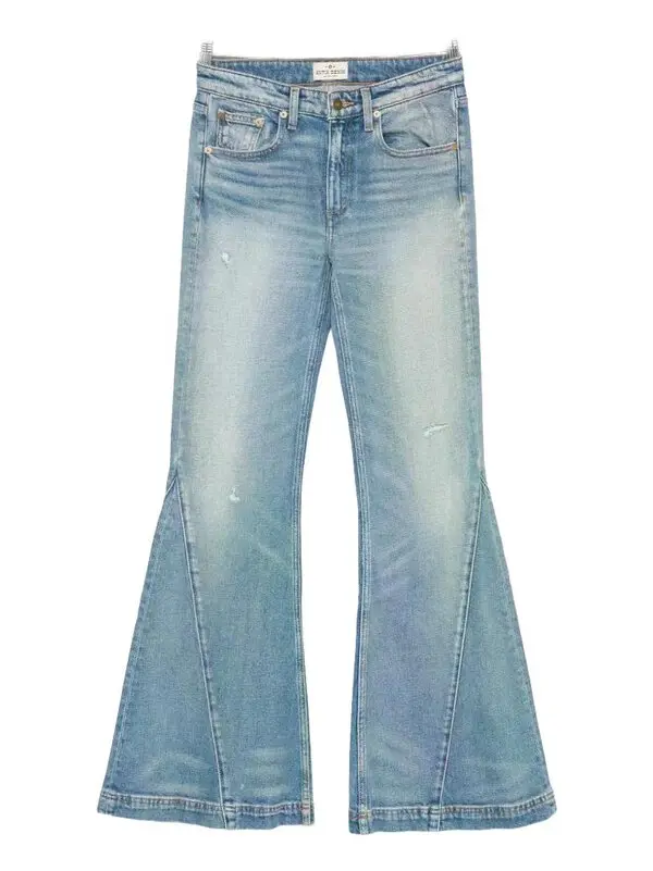 ANTIK DENIM Faded Flared-leg Jeans - Blue