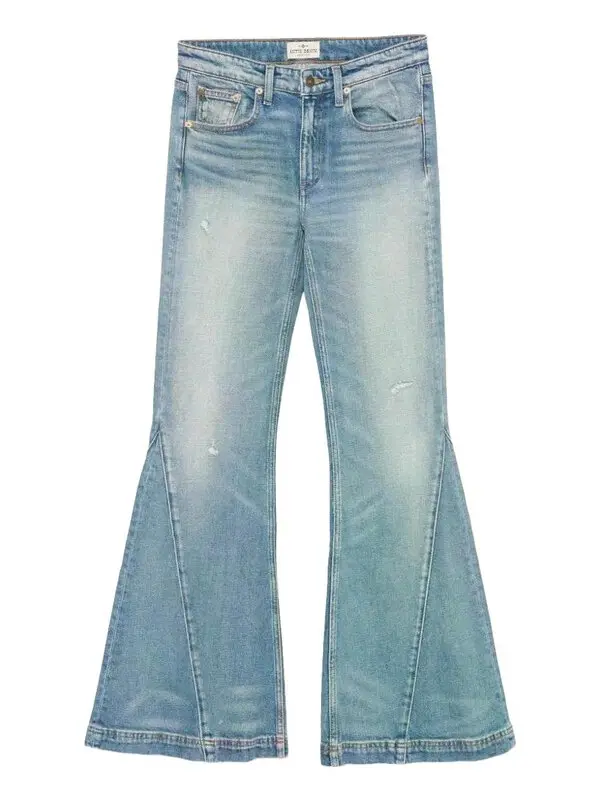 ANTIK DENIM Faded Flared-leg Jeans - Blue