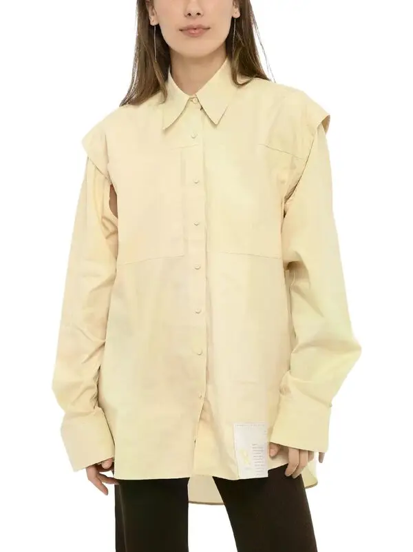 RAMAEL Patch-detail Shirt - Neutrals