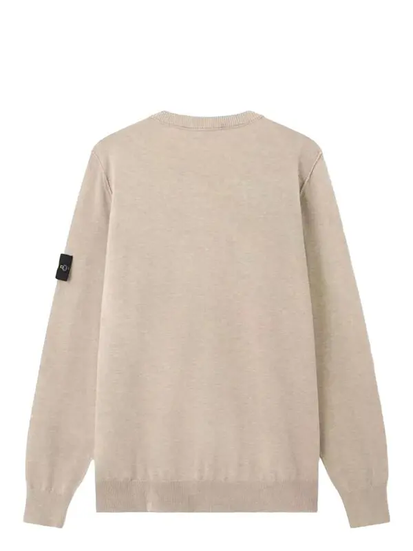Stone Island Logo-patch Crew-neck Sweater - Neutrals