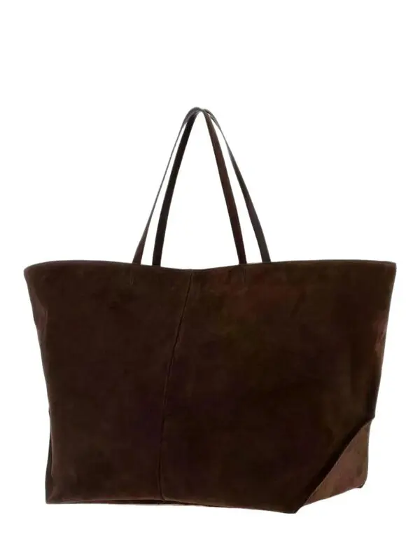 JIL SANDER Linea Suede Tote Bag - Brown