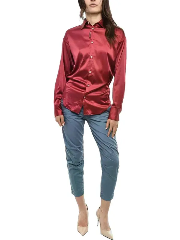 Dsquared2 Logo-patch Shirt - Red
