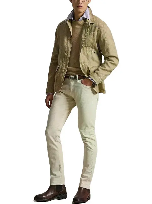 Polo Ralph Lauren Herringbone-weave Button-up Jacket - Neutrals