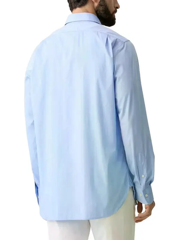Polo Ralph Lauren Logo-embroidered Long-sleeve Shirt - Blue