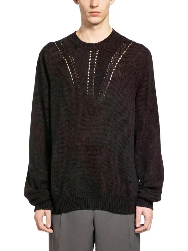 JIL SANDER Cut-out-detail Sweater - Black