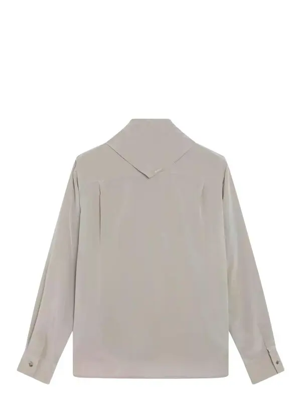 Max Mara Pussy-bow Long-sleeve Blouse - Neutrals
