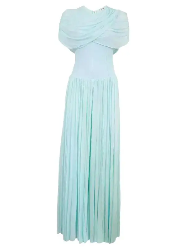 Simkhai Nancie Draped Maxi Dress - Blue