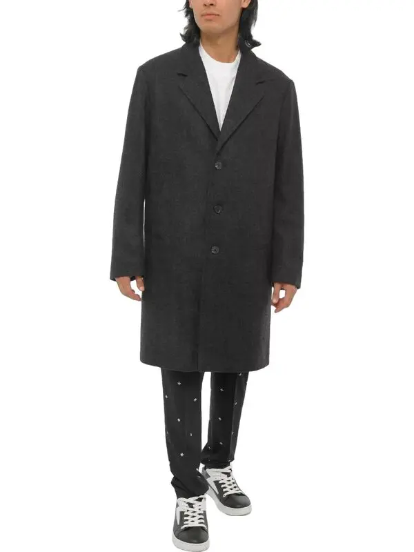 Neil Barrett Notched-lapel Single-breasted Coat - Grey