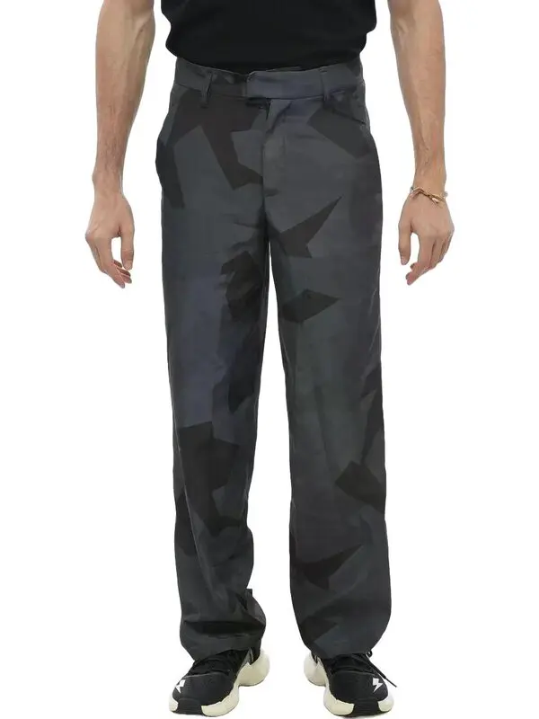 Neil Barrett Liam Camouflage-print Trousers - Grey
