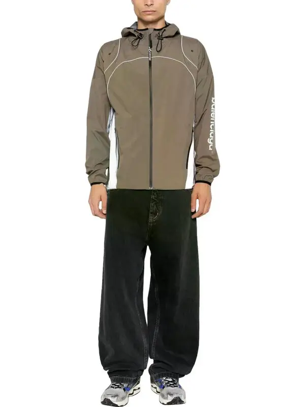 Balenciaga Piped Hooded Jacket - Grey