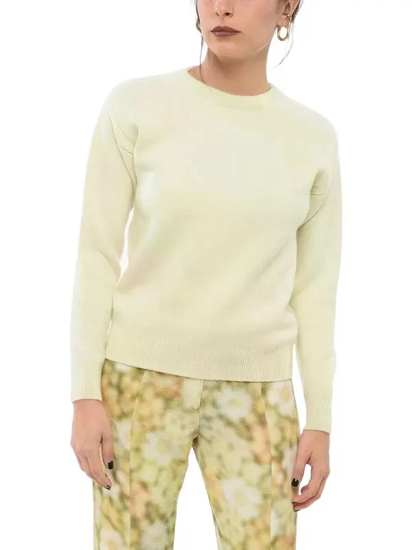 SA SU PHI Cashmere Crew-neck Sweater - Yellow