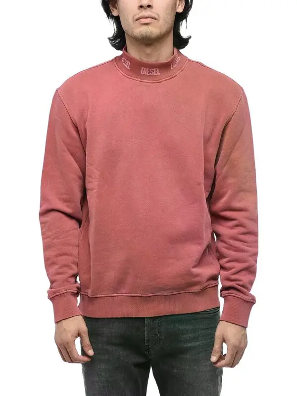 DIESEL® Mock-neck Sweatshirt - Red