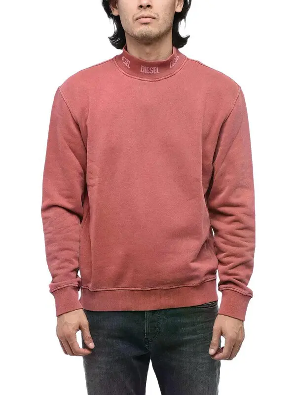 DIESEL® Mock Neck Sweatshirt - Red