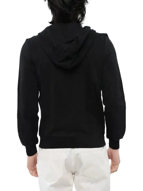 John Richmond Rhinestone-embellished Zip-up Hoodie - Black