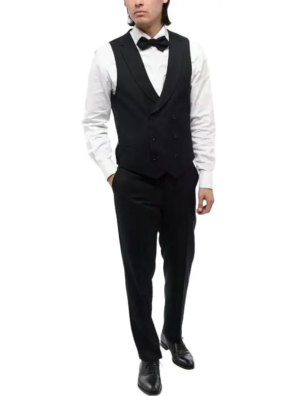 Corneliani Double-breasted Waistcoat - Black