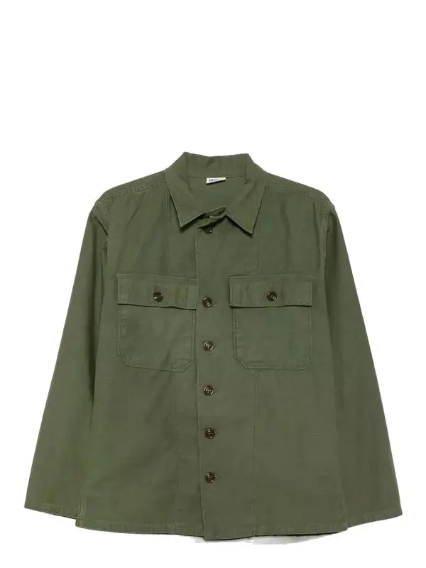 RESOLUTE Button-up Chest-pocket Jacket - Green