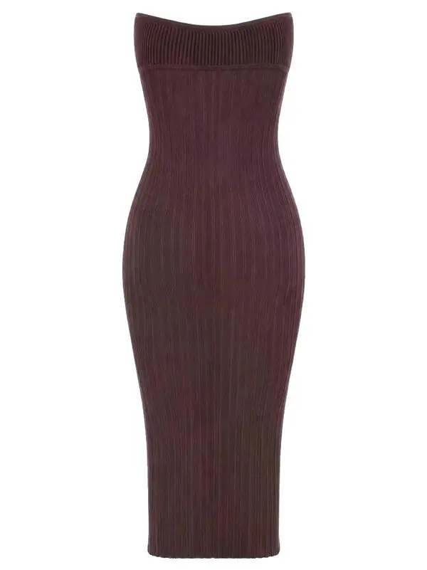 Cult Gaia Christy Cut-out Midi Dress - Brown
