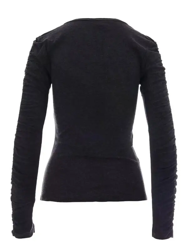 Pinko Ruched-sleeve Sweater - Grey