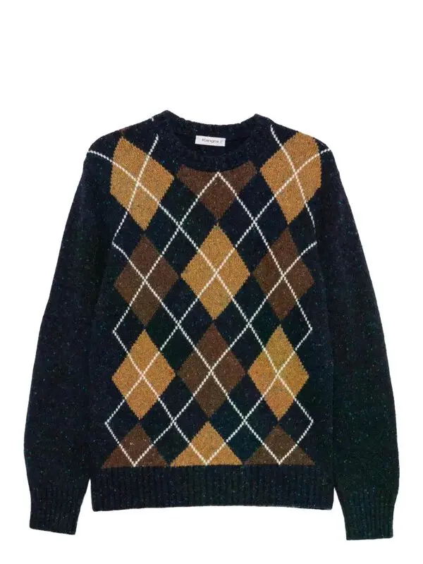 KANGRA Long-sleeve Sweater - Blue