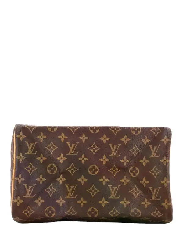 LOUIS VUITTON Speedy Handbag Monogram Canvas 30 Satchel - Brown