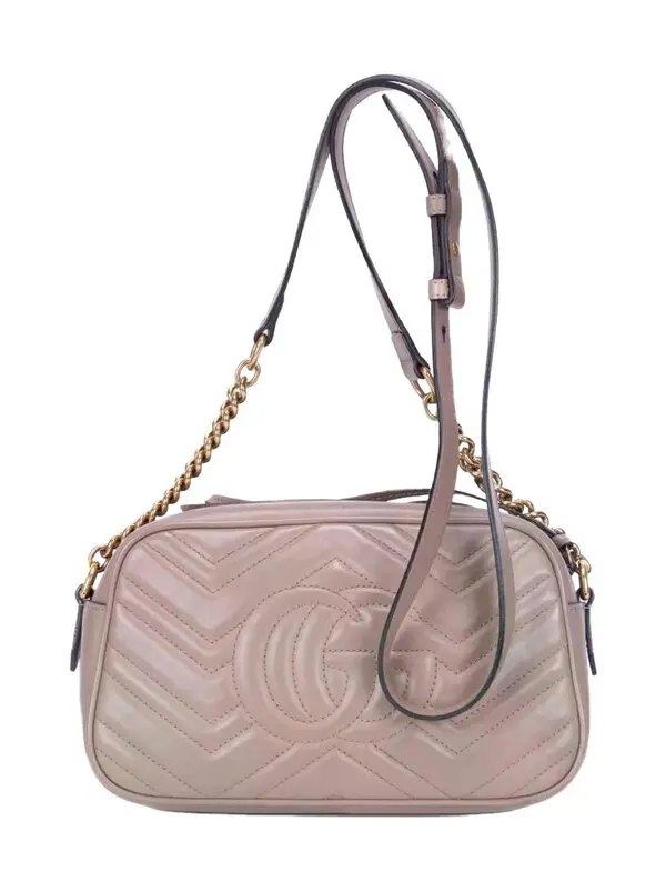 Gucci Small Gg Marmont Shoulder Bag - Neutrals