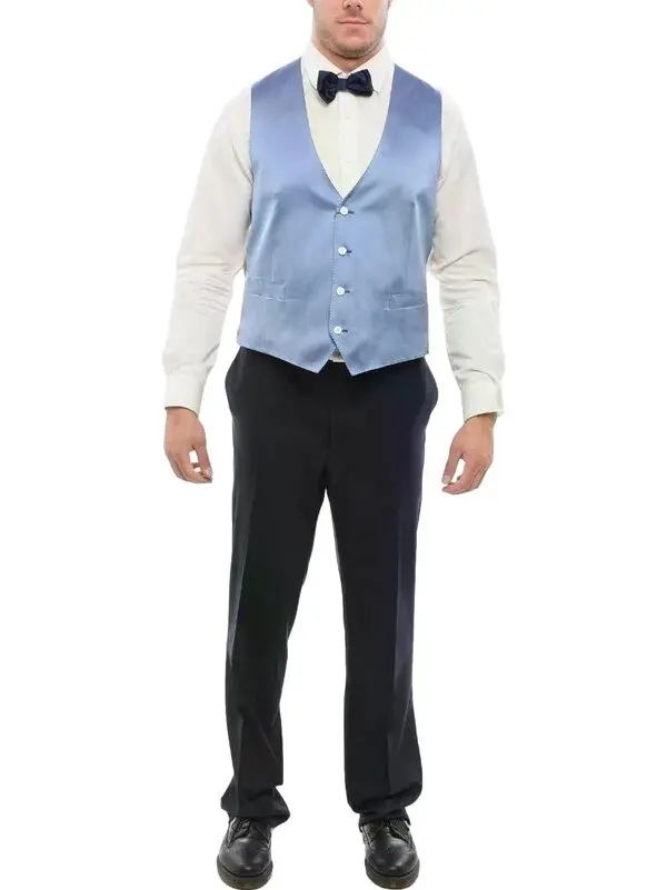 Corneliani Welt-pocket Waistcoat - Blue