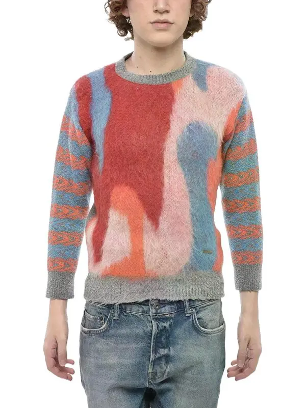 Dsquared2 Tie-dye Heavy-weight Sweater - Red