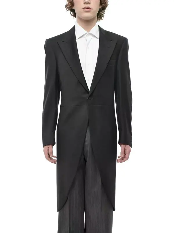 Corneliani Single-breasted Wool Morning Coat - Grey